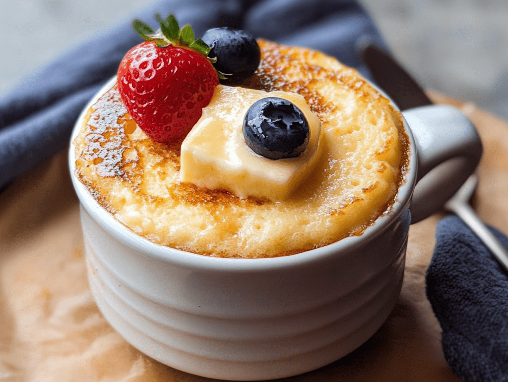 Mug Pancake Recipe | Quick & Fluffy Microwave Pancake in 2 Minutes
